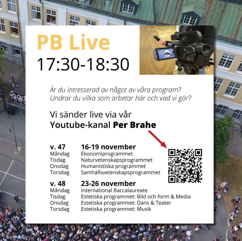 PB Live Schema - Per Brahegymnasiet